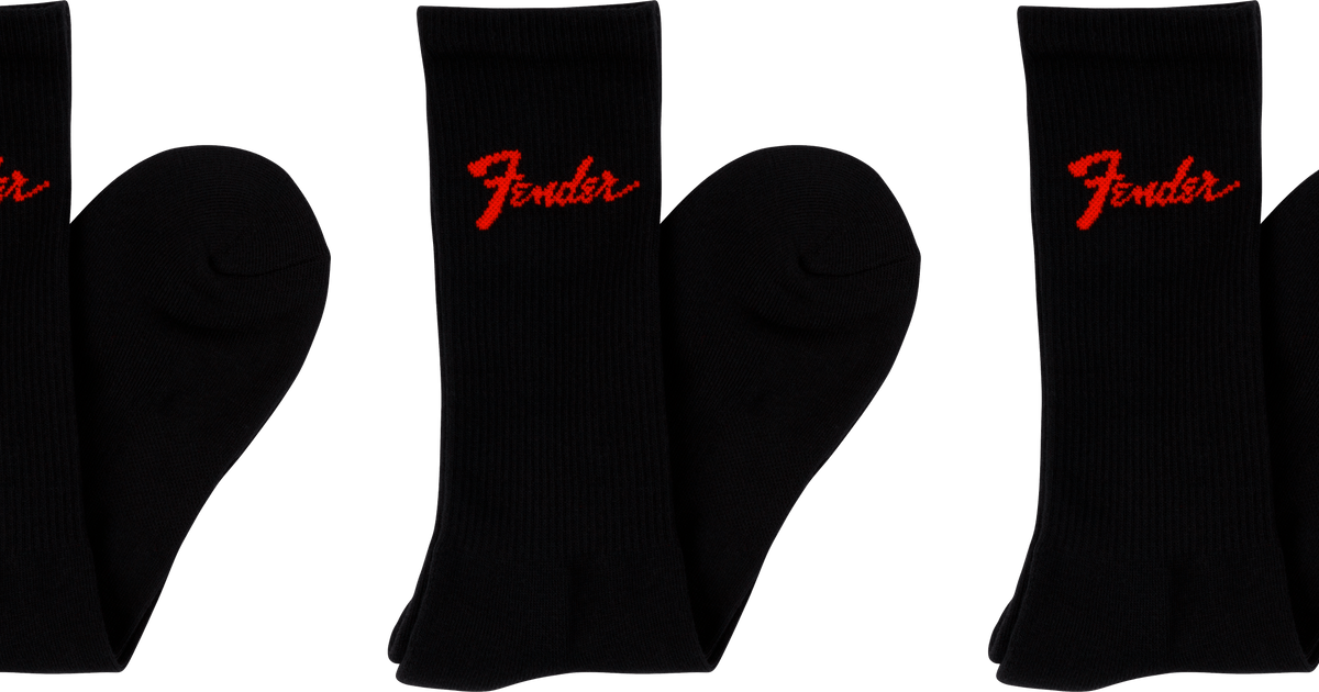Classic Fender® Logo Crew Socks, 3-Pack